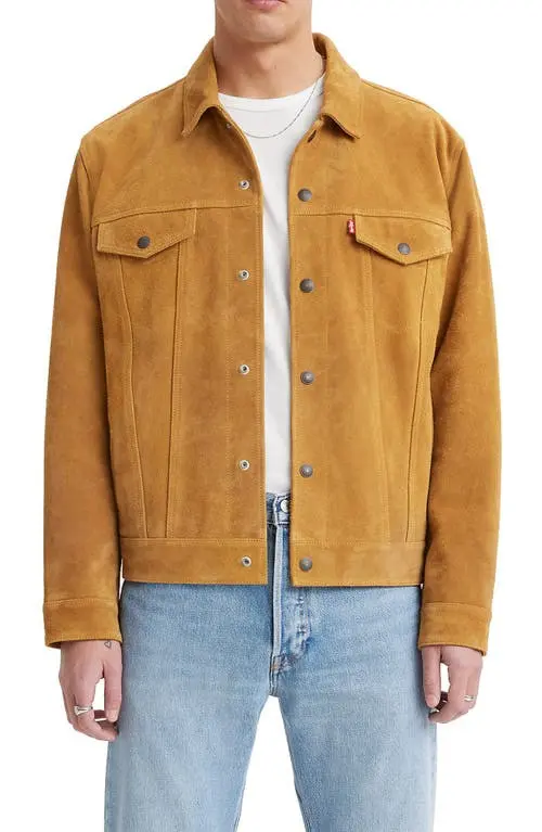 LEVI'S LEATHER HIGHLAND SUEDE JACKET Ｌ Highland Suede Trucker Jacket - Brown | Levi's® US